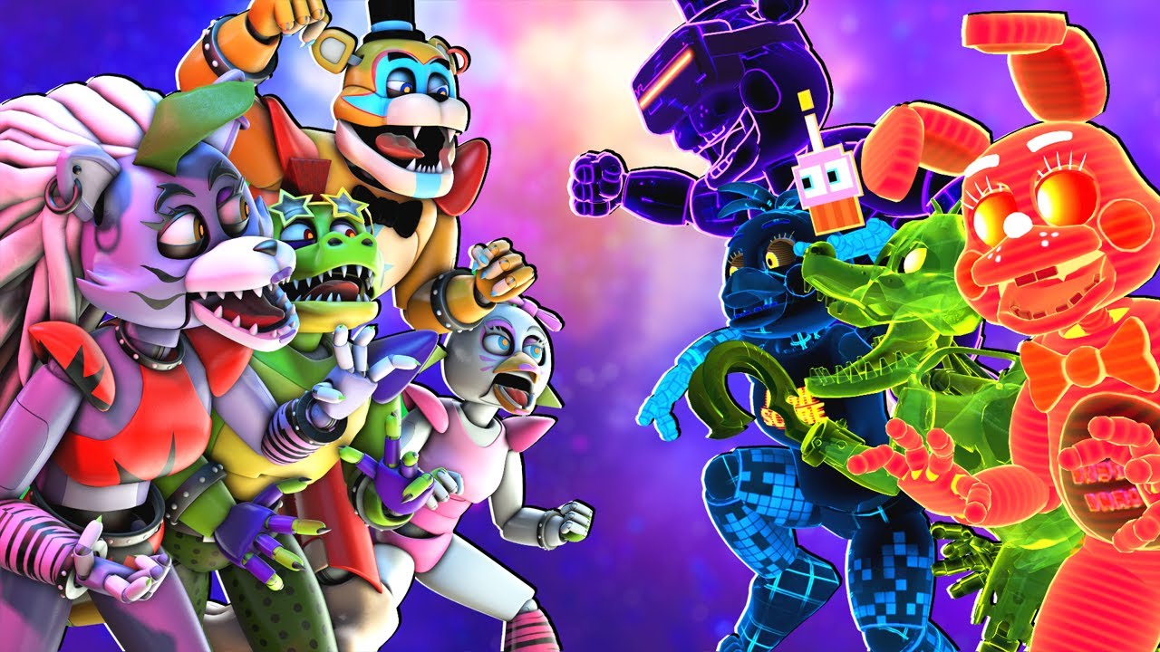 Security Breach Vs Fnaf Ar Animatronics Youtube