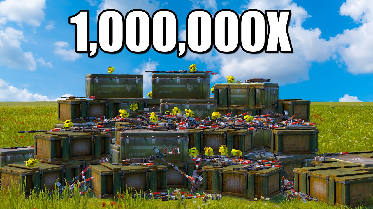 I Played Rust On A 1000000x Server Youtube