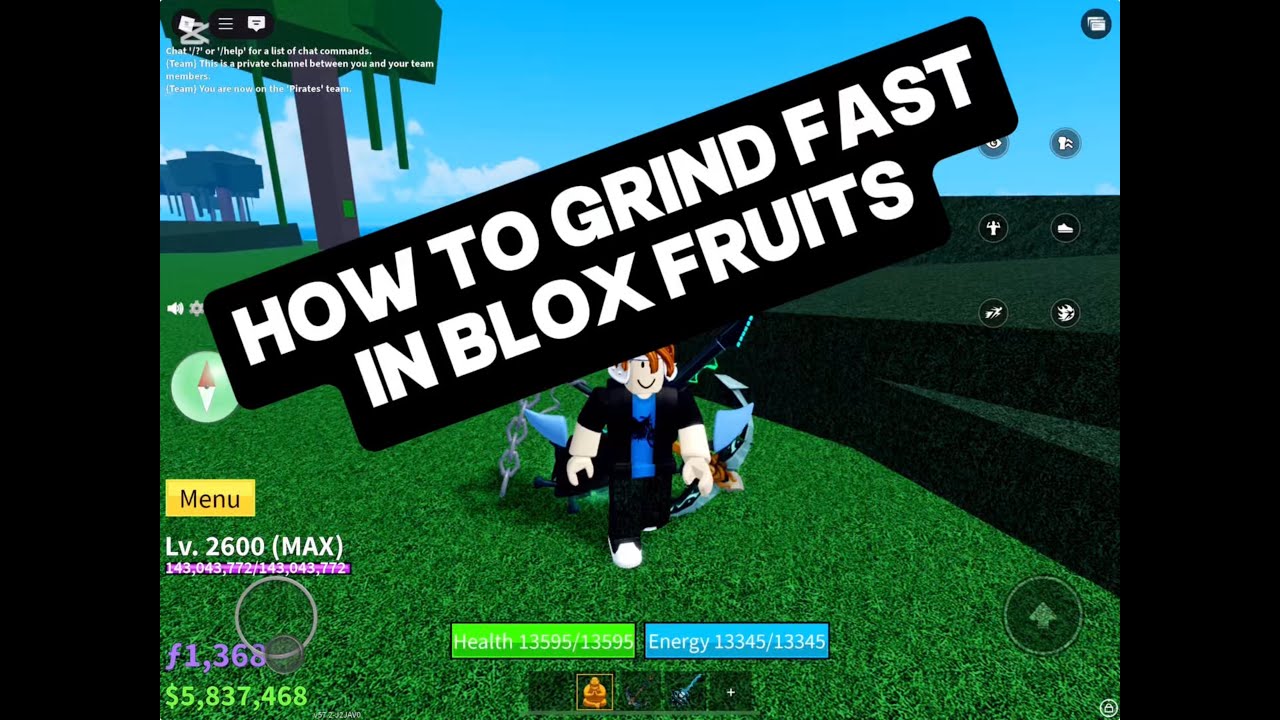 How To Grind Fast Blox Fruits Youtube