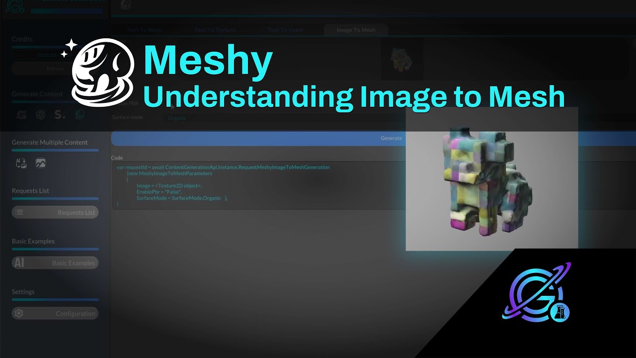 Image To Mesh In Meshy Step By Step Tutorial Youtube