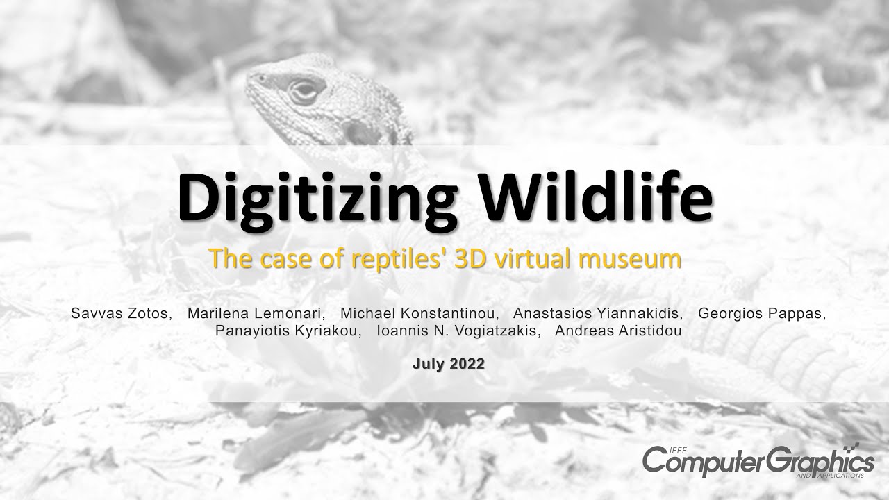 Digitizing Wildlife The Case Of Reptiles 3d Virtual Museum Youtube