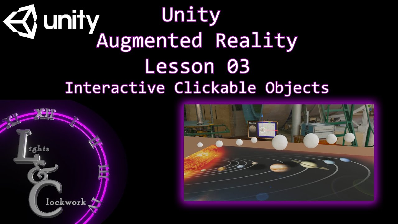 Unity Augmented Reality Tutorial Lesson 03 Interactive Clickable