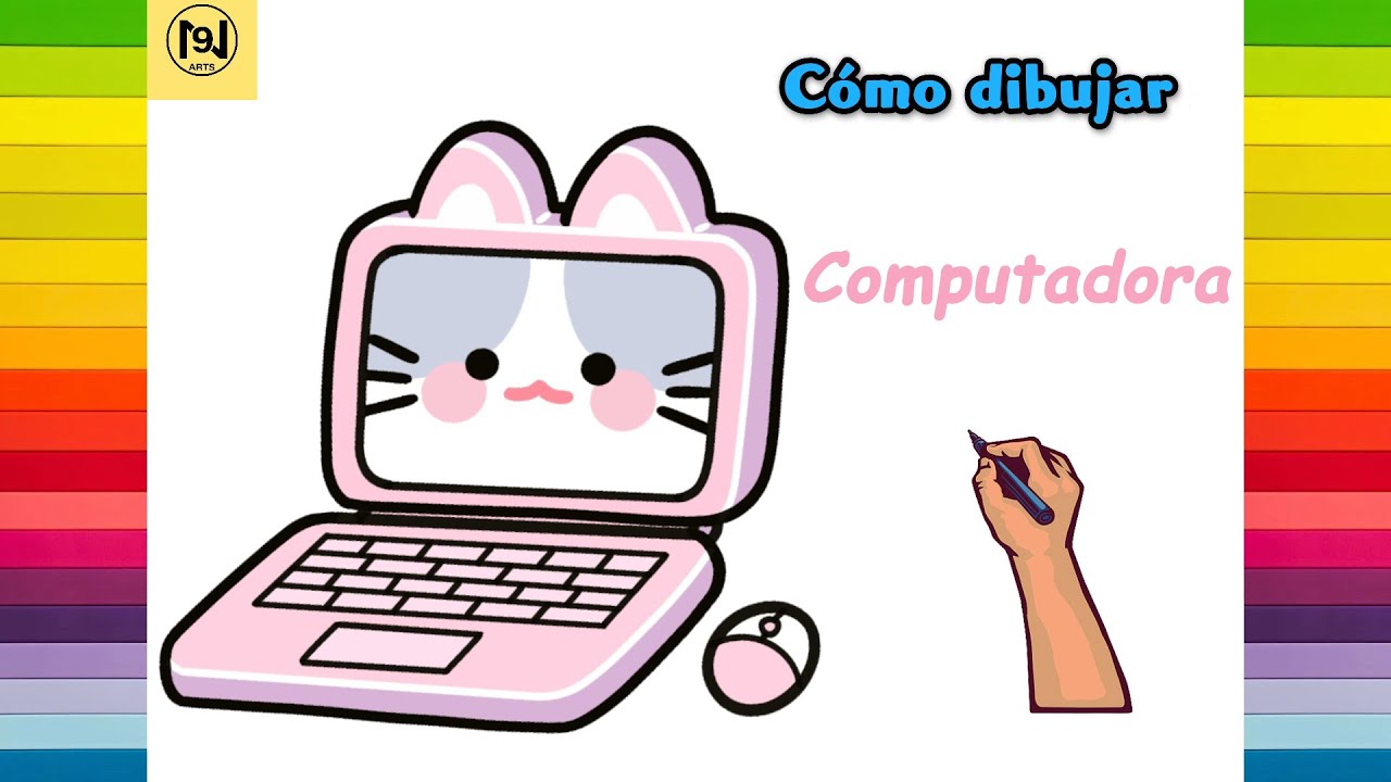 Cómo Dibujar Una Linda Computadora Paso A Paso No 9 Artes Youtube