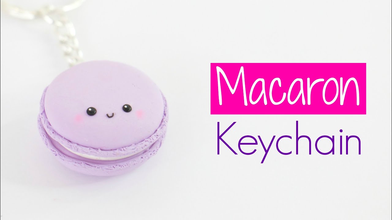 Kawaii Macaron Keychain Easy Diy Youtube