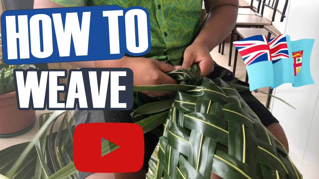 How To Weave Coconut Leaf Basket Fiji Rotuma Skillzfj Youtube