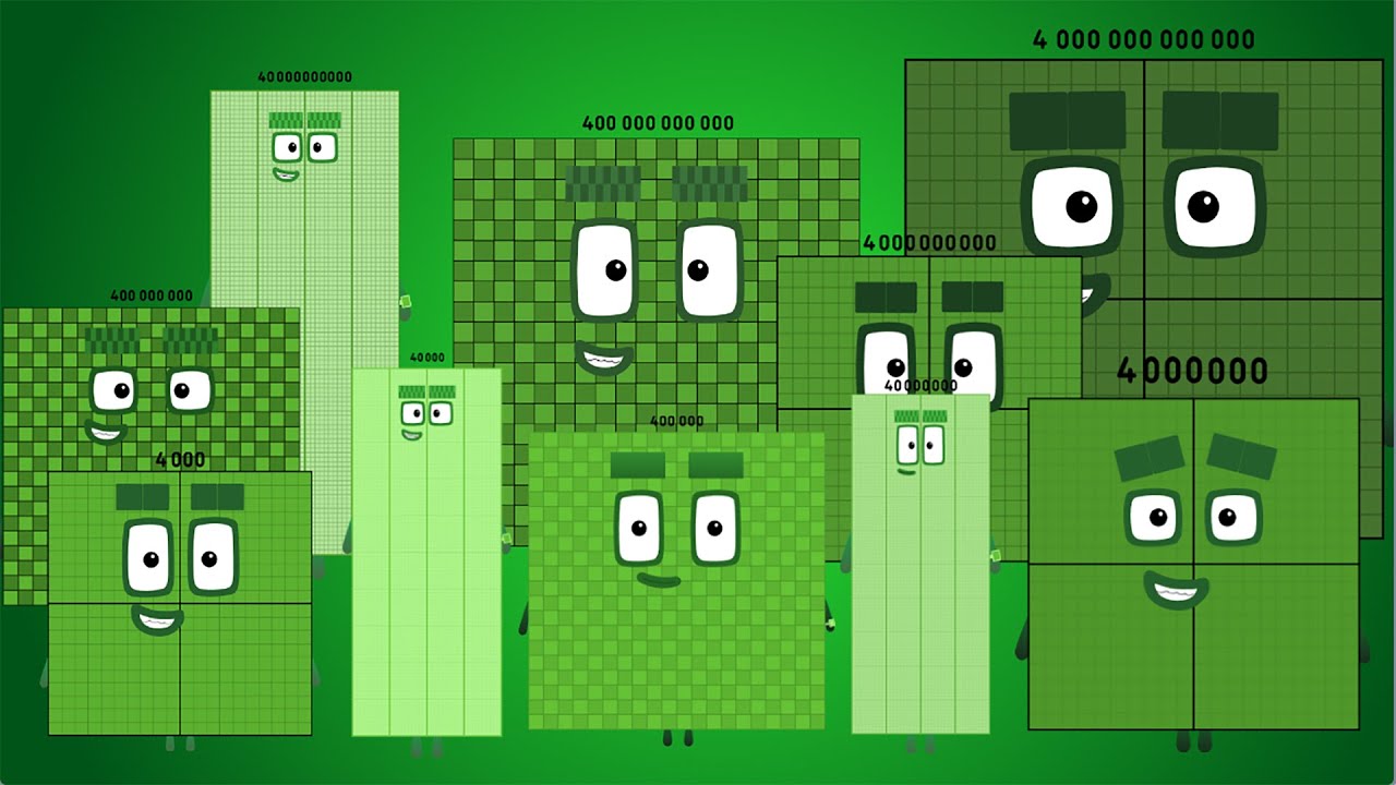 Numberblocks Band From 4000 4 Million 4 Trillion Numberblocks
