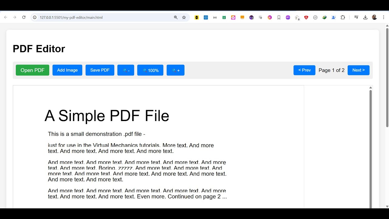 Build A Mozilla Pdf Js Pdf Editor Using Jspdf Html2canvas Web App In