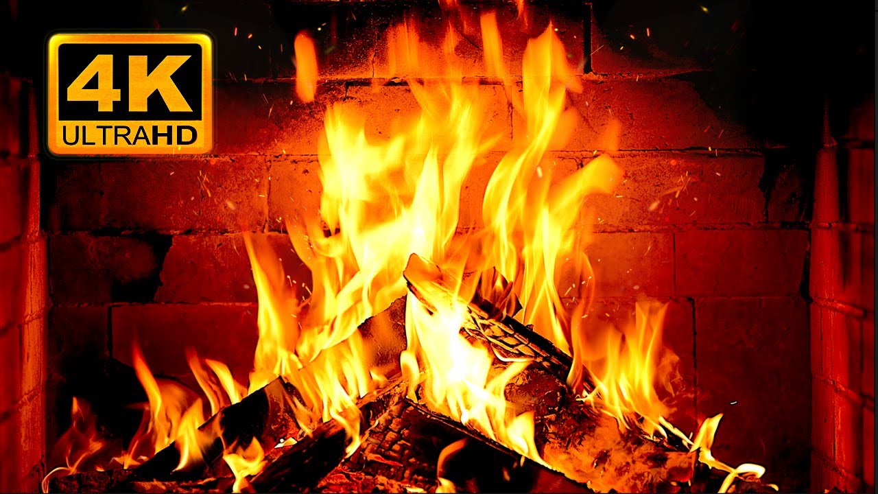 рџ ґ Fireplace 4k Cozy Winter Night Youtube
