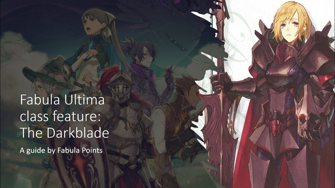 Fabula Ultima Class Feature The Darkblade Youtube