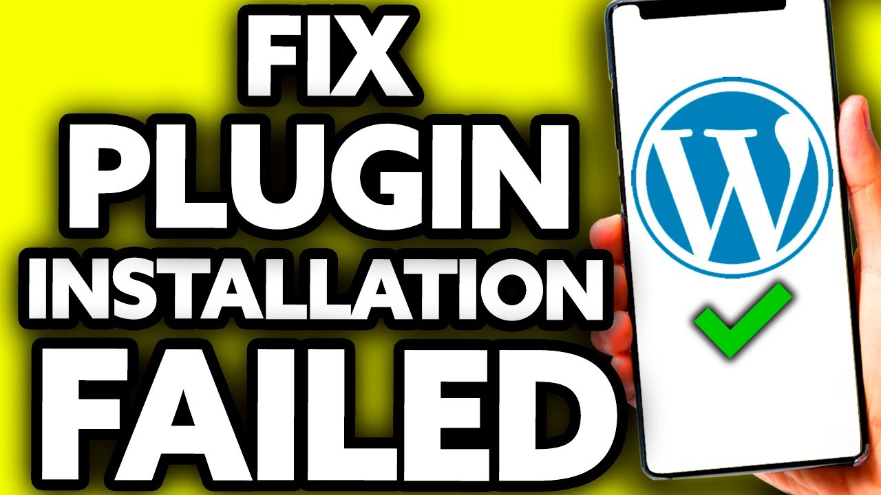 How To Fix Wordpress Plugin Installation Failed Easy Youtube