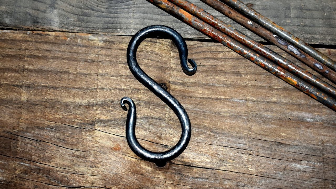 Blacksmithing For Beginners Simple S Hook Youtube