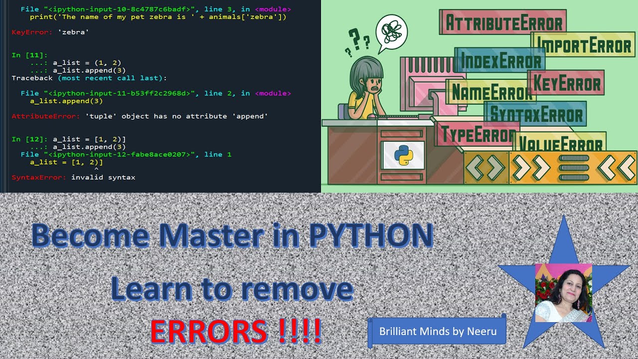 Learn To Remove Errors From Python Code How To Debug The Python Code