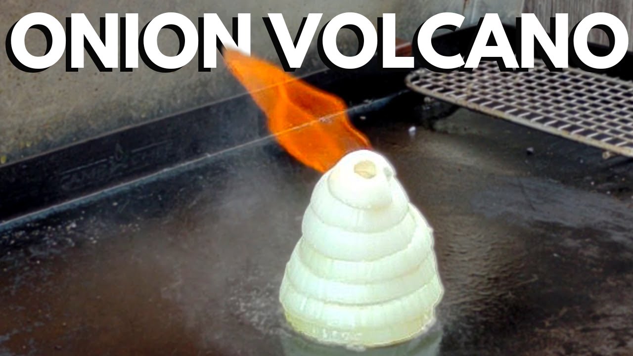 Make An Onion Volcano On Your Griddle To Impress Your Kids Youtube