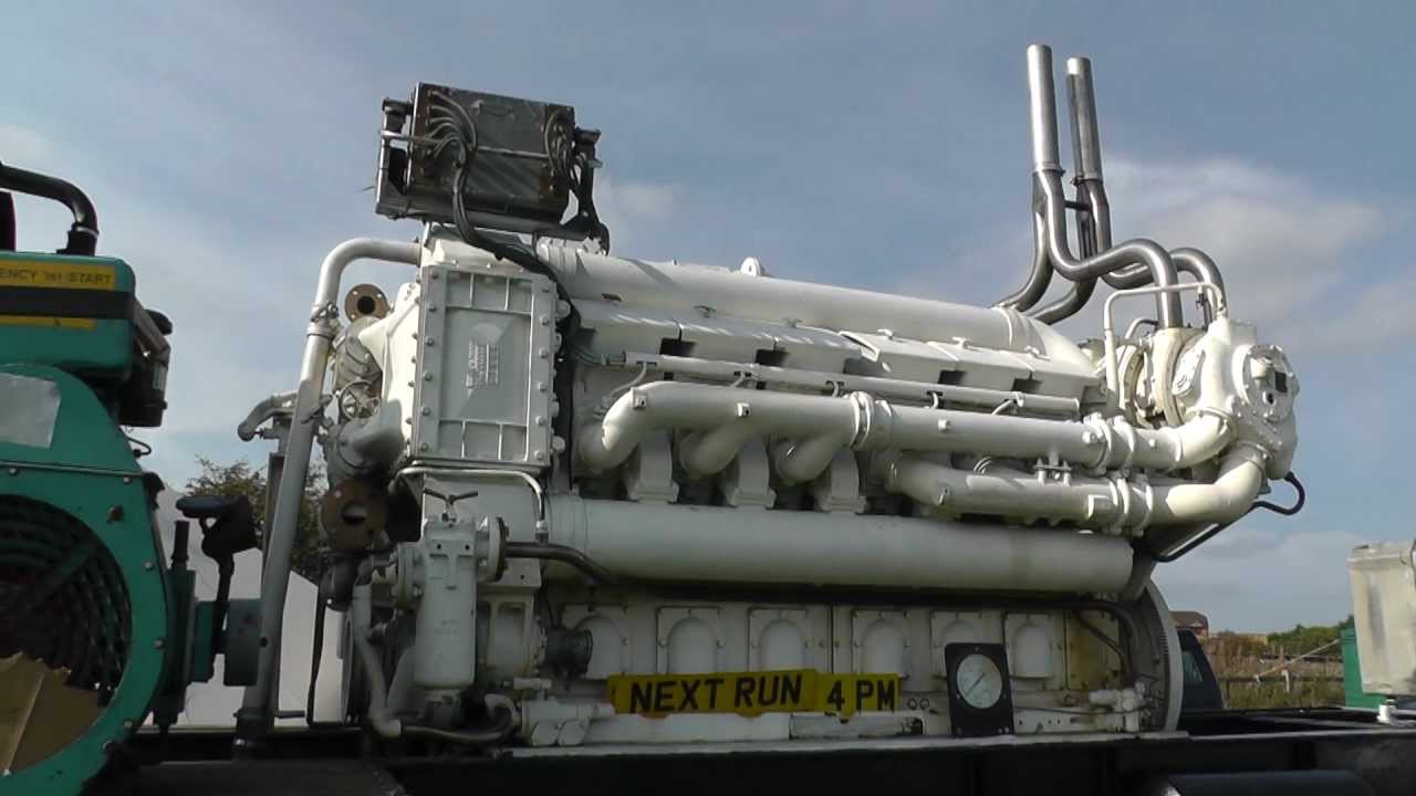 Paxman V12yha 60 Litre Ship Diesel Engine From Hms Rhyl Youtube