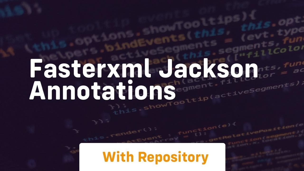 Fasterxml Jackson Annotations Youtube