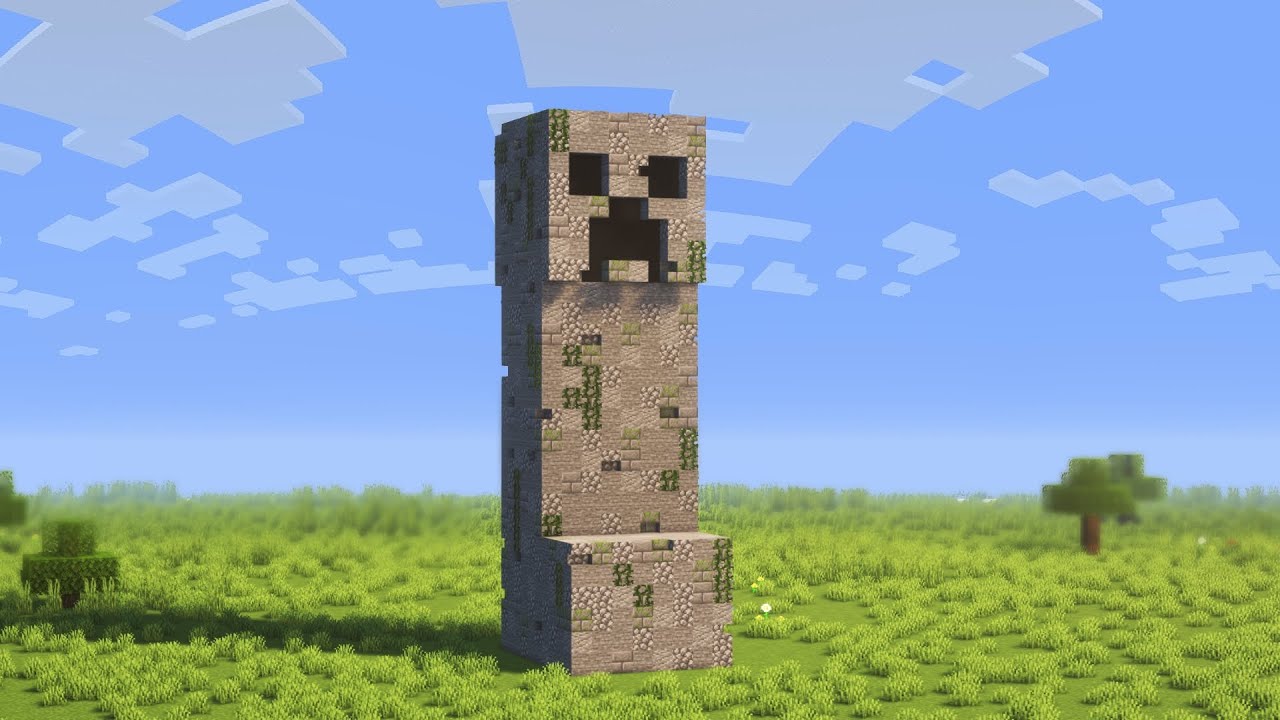 Creeper Statue Blueprint