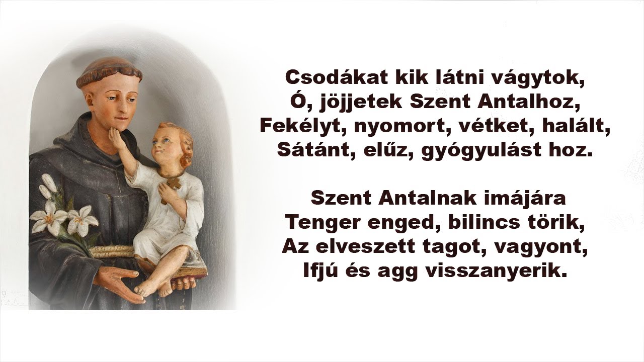 Szent Antal Kilenced 9 Este élő Közvetítés 18 órától Május 6