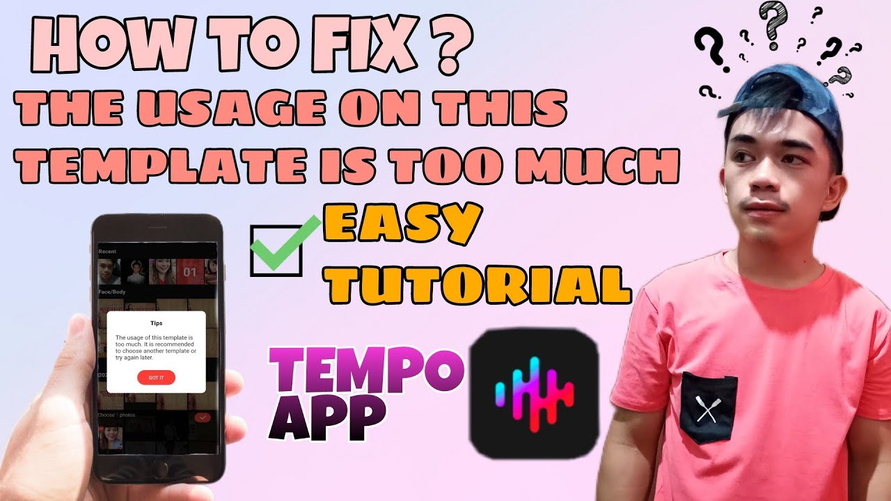 How To Fix The Usage Of This Template Is Too Much On Tempo App