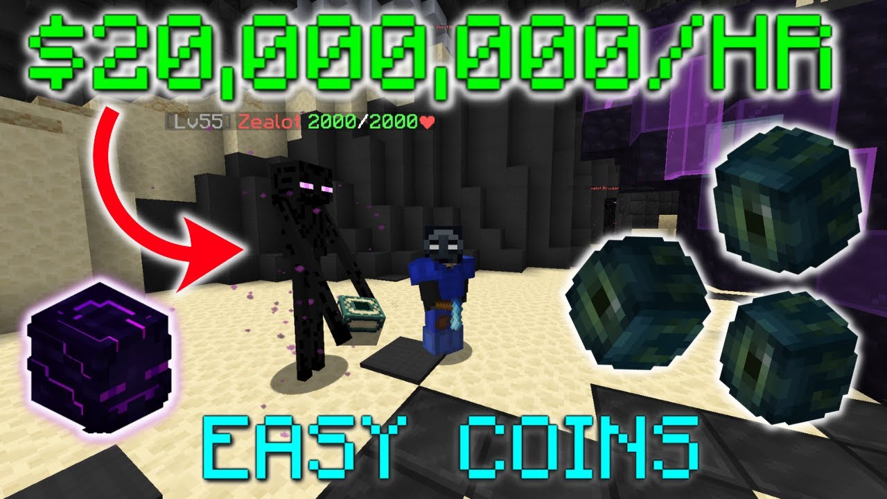 How To Make 20m Hr Effortlessly Hypixel Skyblock Youtube