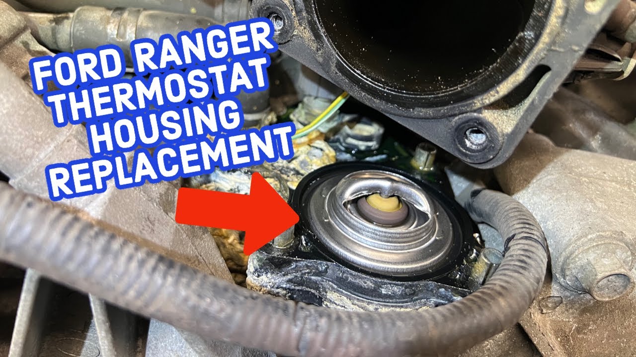 How To Replace 2001 2011 Ford Ranger Thermostat Housing 4 0 Engine