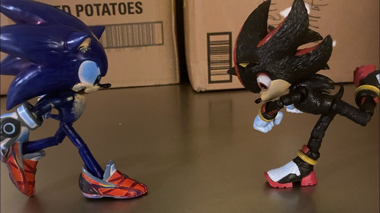 Sonic Vs Shadow Stop Motion Youtube