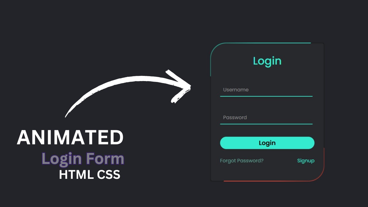 рџ ґcreate Animated Glowing Gradient Border Login Form Using Html Css пёџ