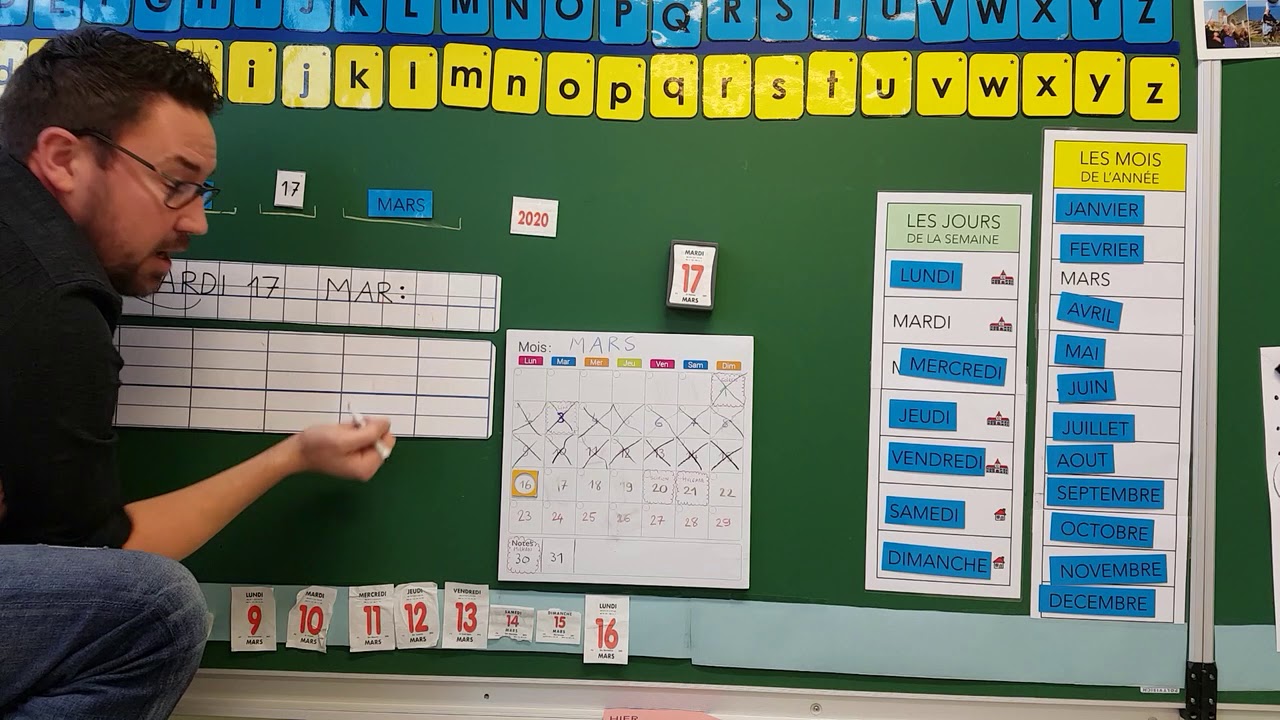 Maternelle Le Rituel De La Date Mardi 17 Mars Youtube