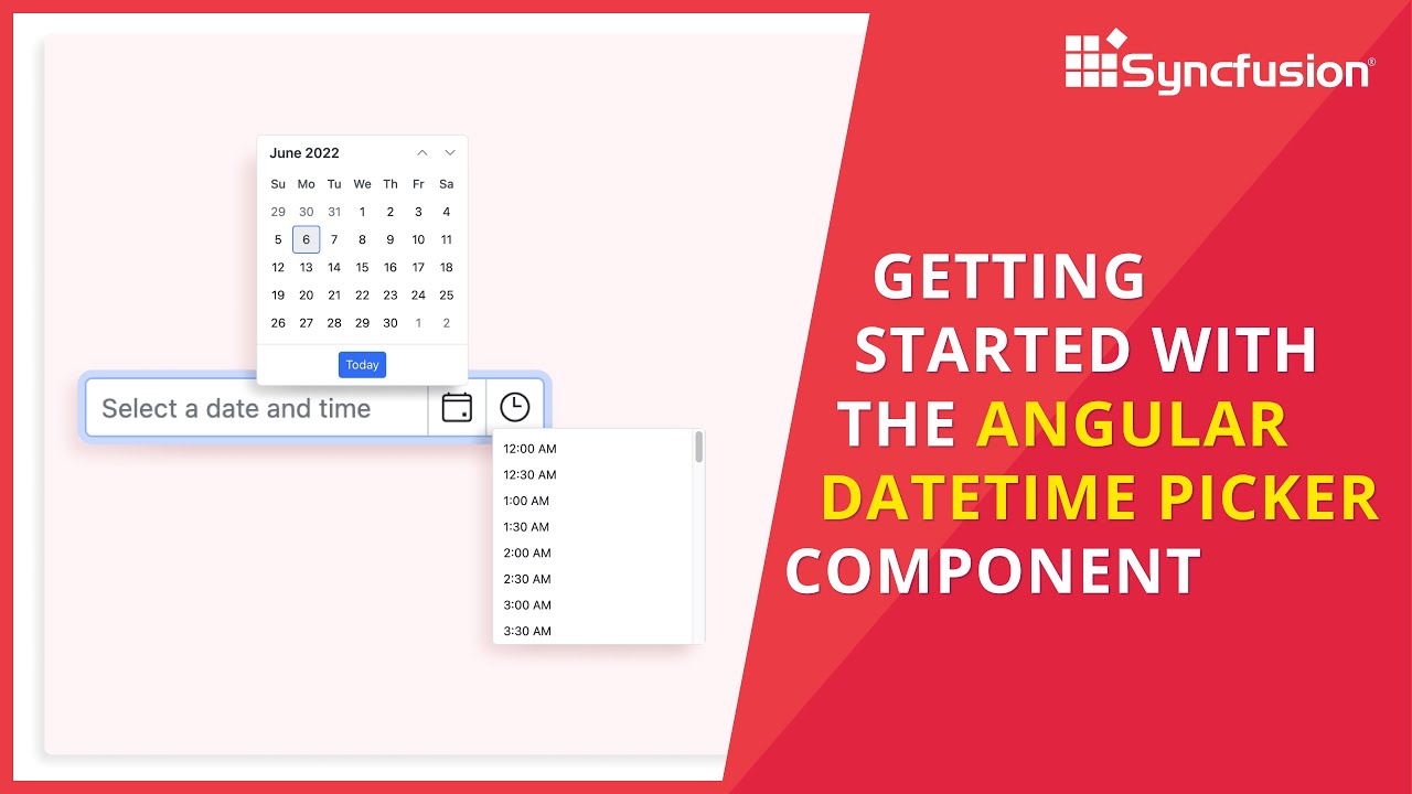 Getting Started With The Angular Datetime Picker Component Youtube