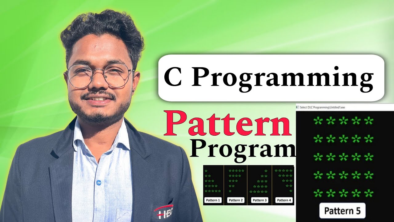 Pattern Program In C Programming Part 3 C Programming Youtube