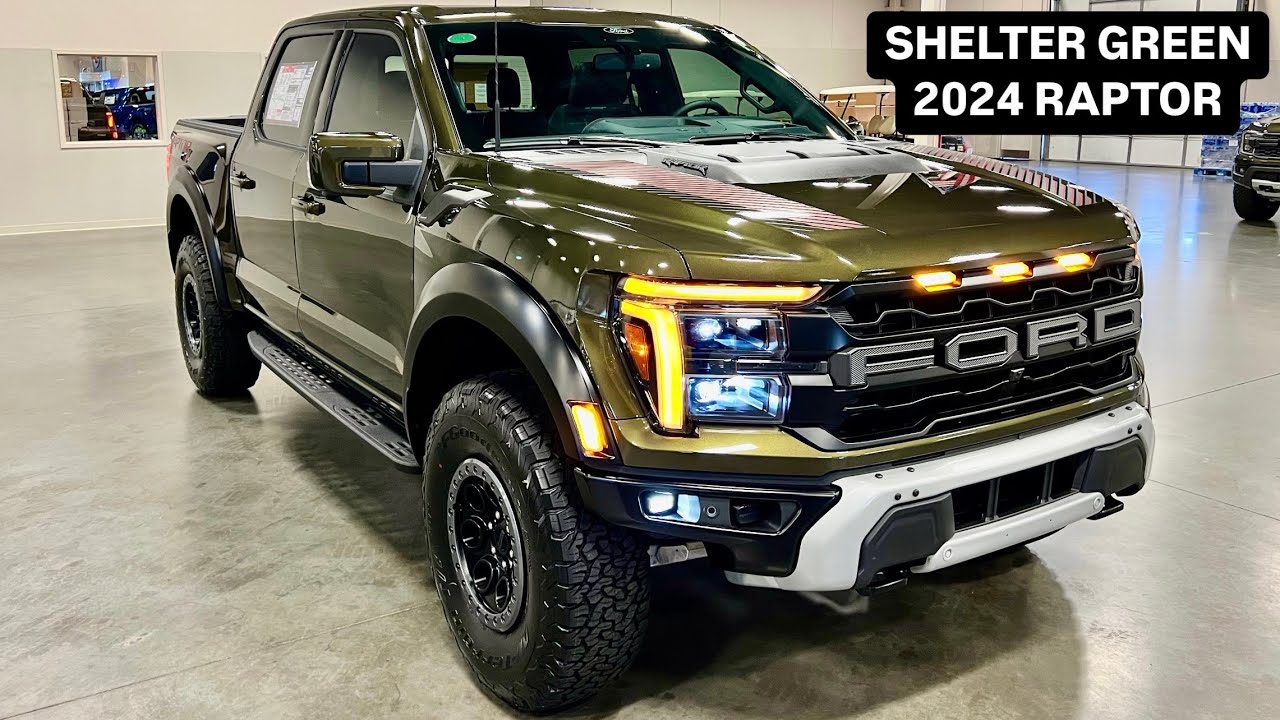 2024 Ford F 150 Raptor Shelter Green 802a Youtube
