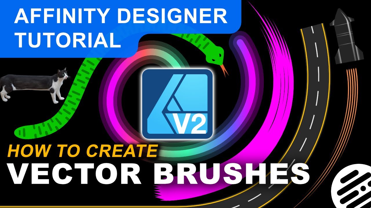 Affinity Designer Tutorial Create Custom Vector Brushes Youtube