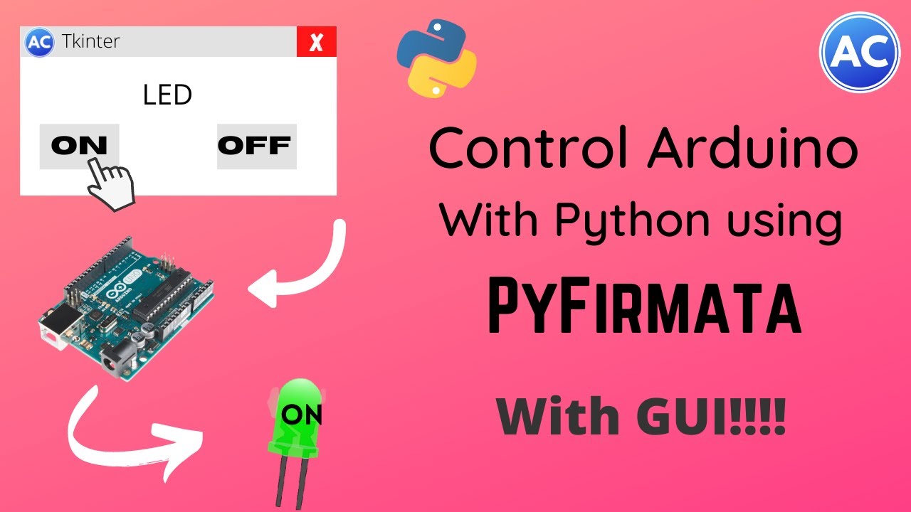 How To Control Arduino Using Python In Pyfirmata With Gui Very Easy