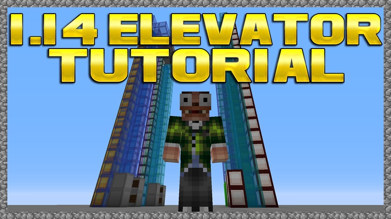 Minecraft 1 14 Elevator Tutorial Youtube
