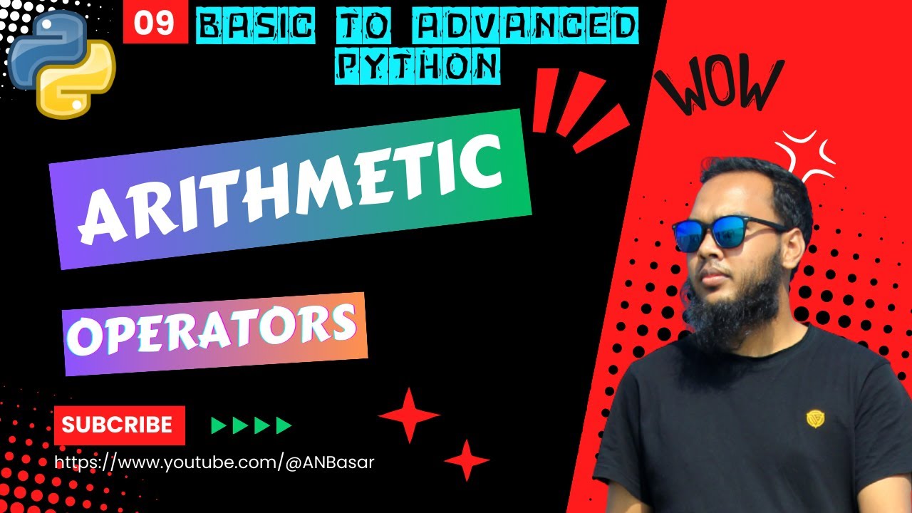 09 Arithmetic Operator In Python Youtube