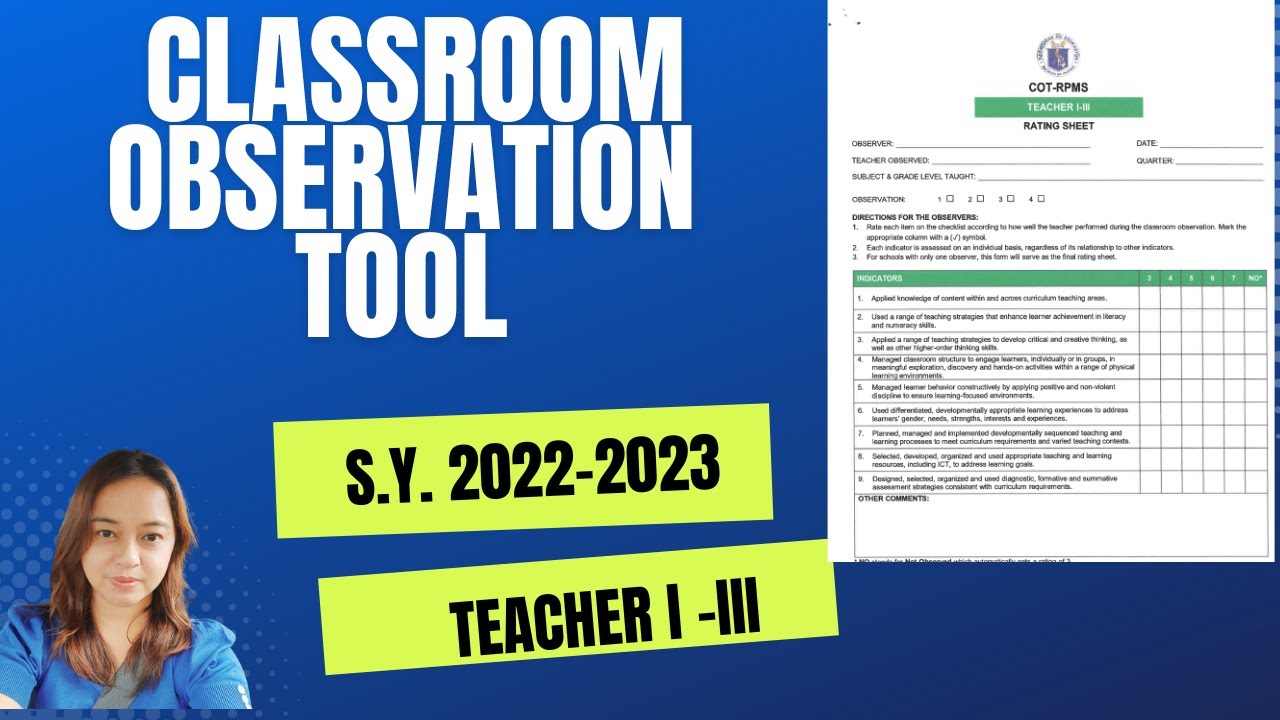 Teaching Learning Observation Tools At Virginia Ertel Blog