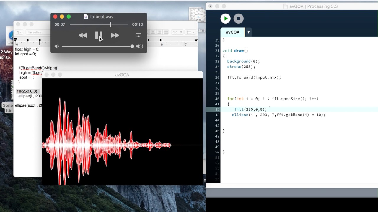 Audio Visualizer Using Processing Youtube