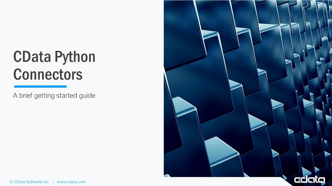 Cdata Python Connectors Getting Started Youtube