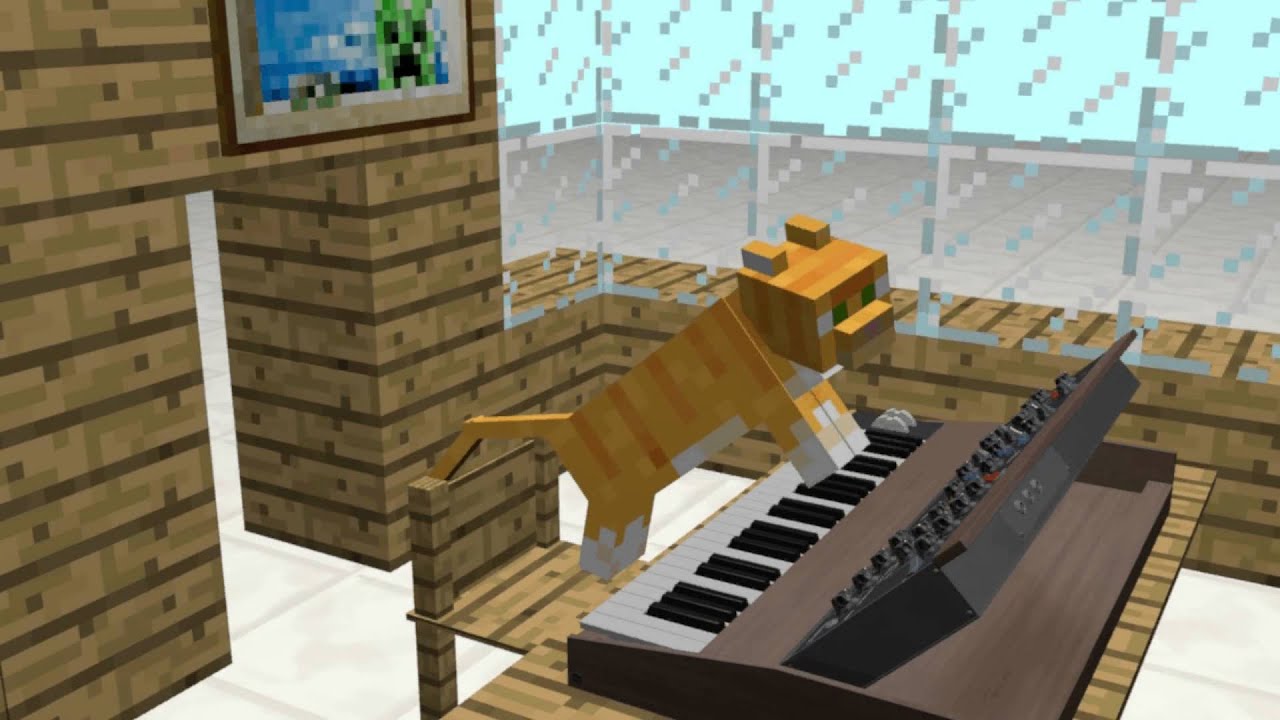 Keyboard Cat Minecraft Parody Youtube