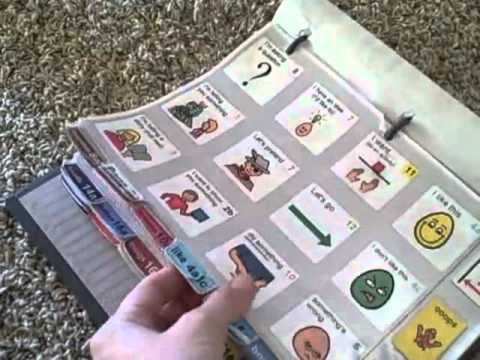 Finn Using A Podd Communication Book Youtube