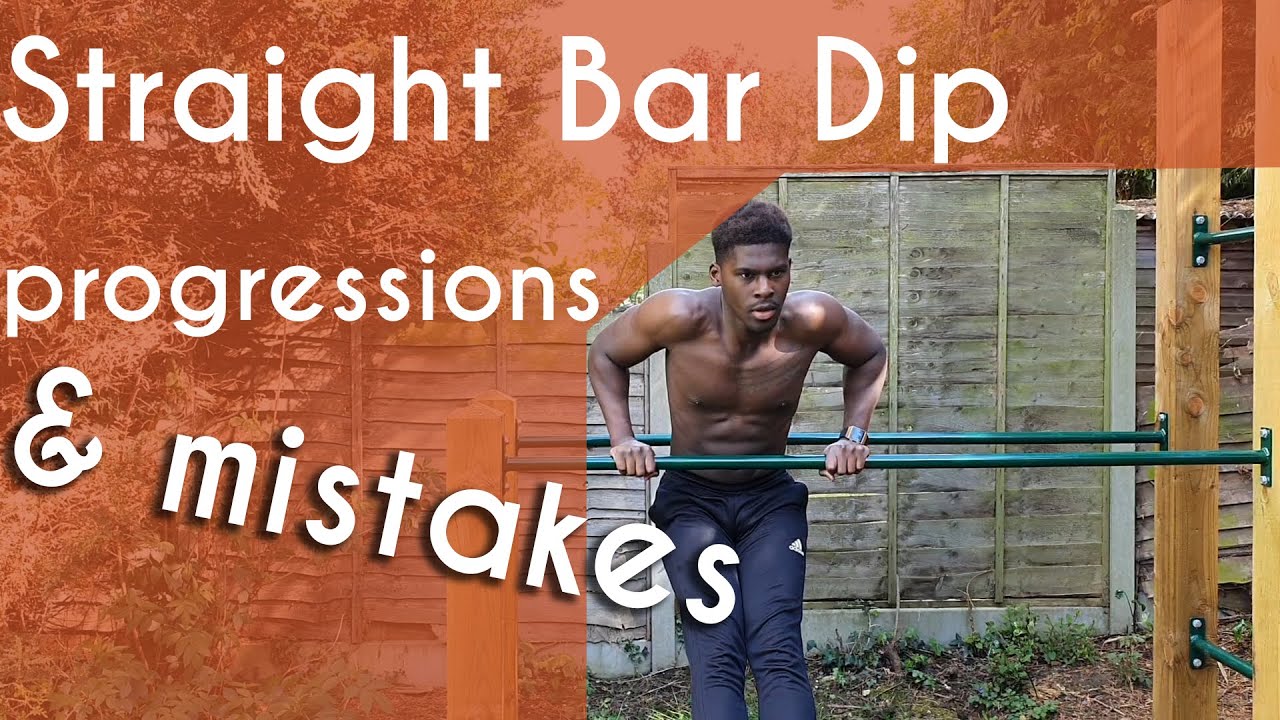 How To Straight Bar Dip Progressions And Tutorial Youtube