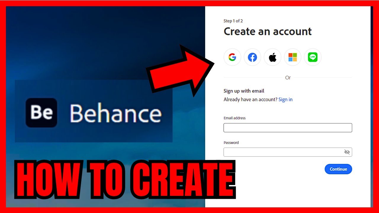 Behance Account Create How To Create Behance Account 2026 Youtube