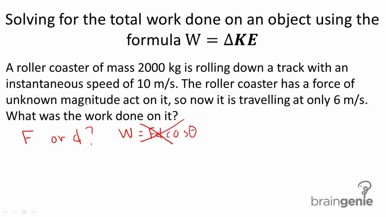 Work Formula Physics