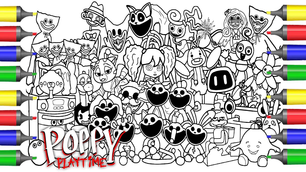 рџњ How To Draw Poppy Playtime All Bosses And Monsters From All Chapters