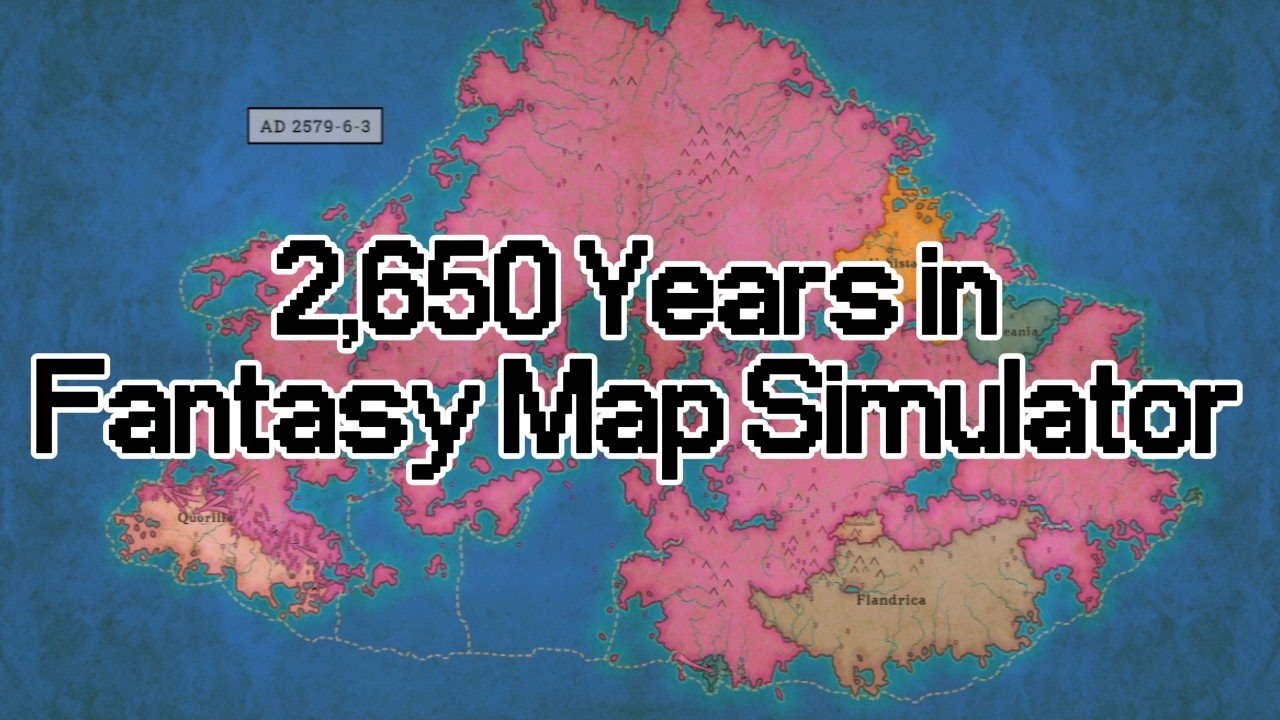 2650 Years In Fantasy Map Simulator Timelapse Youtube