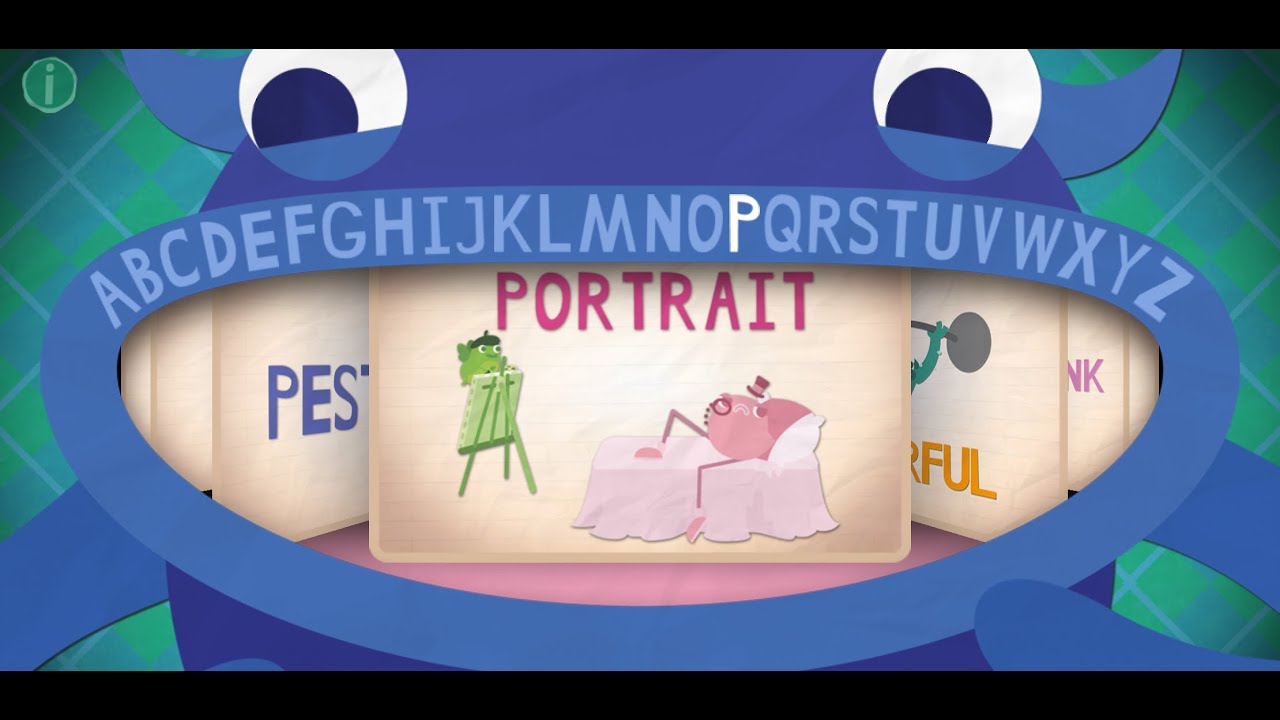 Letter P Portrait Endless Alphabet A To Z Originator Games Youtube