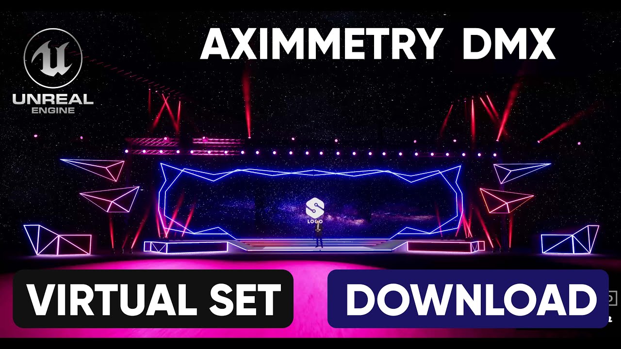 Corporate Stage Juh Unreal Engine Dmx Virtual Event Stage Set