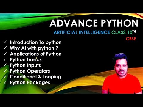 Advance Python Class 10th Artificial Intelligence Full Chapter