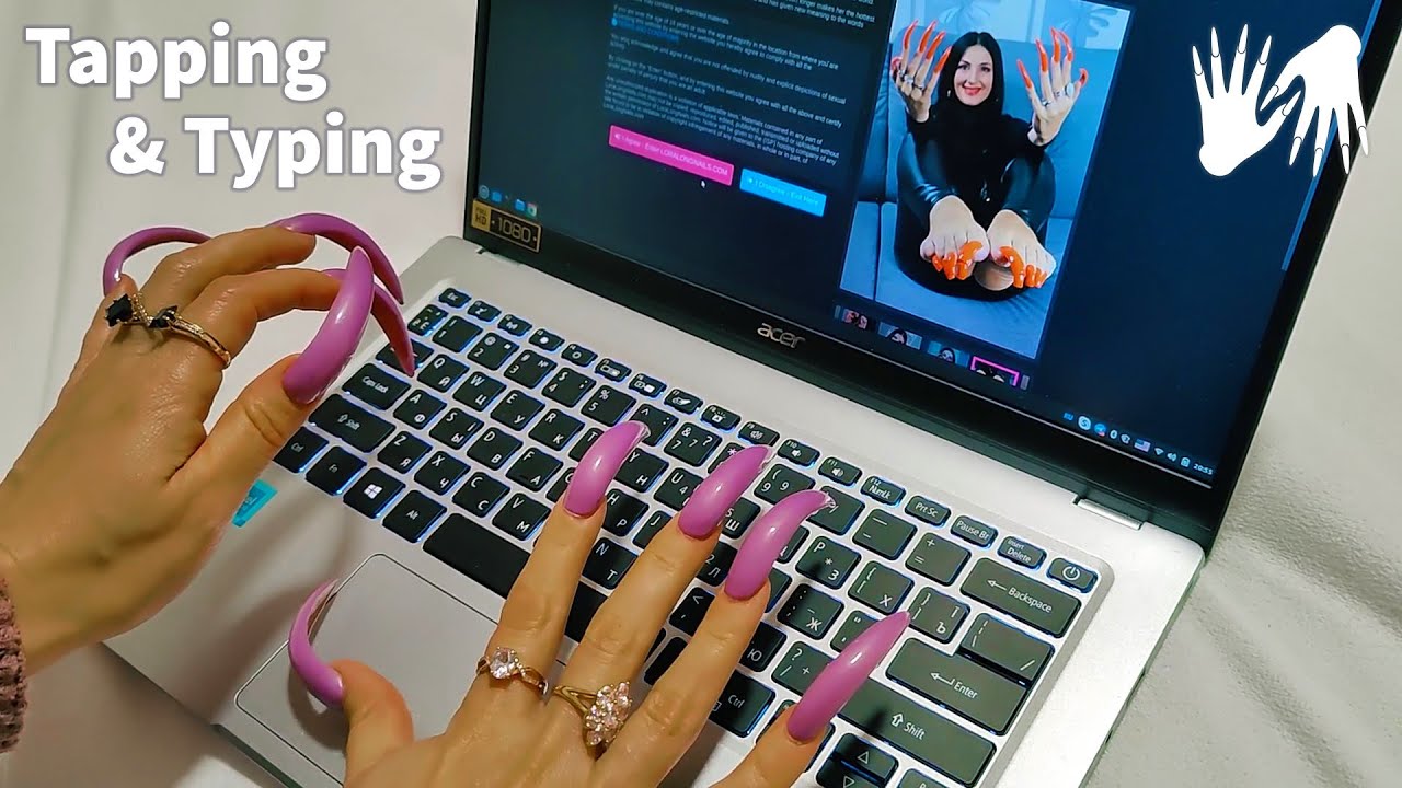 Asmr Tapping Typing On Laptop Youtube