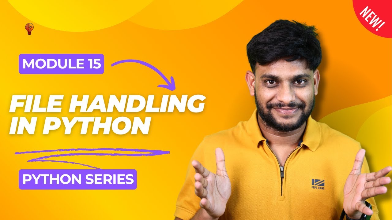 File Handling Part 15 Python Series Youtube