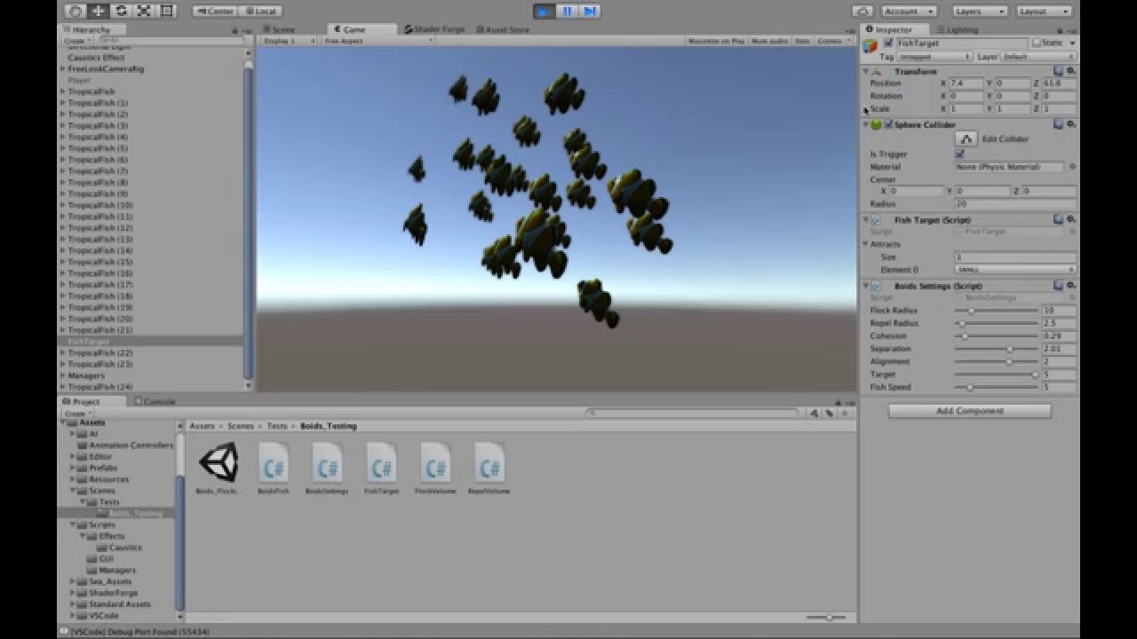 Unity3d Boids Flocking Youtube